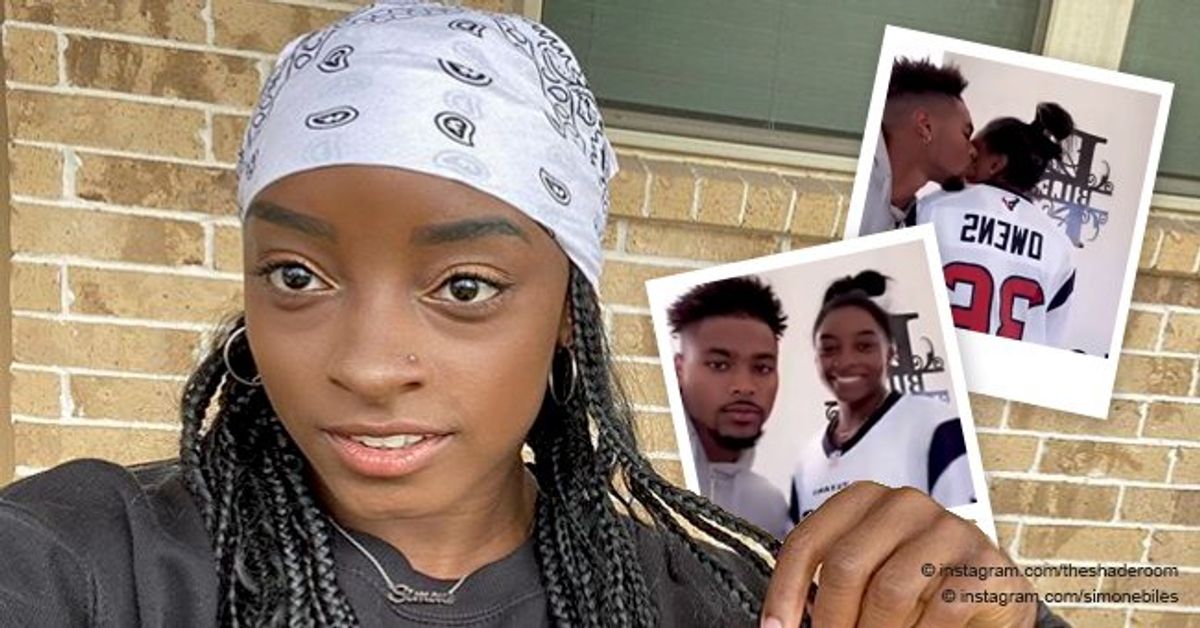 Simone Biles Wears Her Boyfriend Jonathan Owens' Football Jersey in a ...