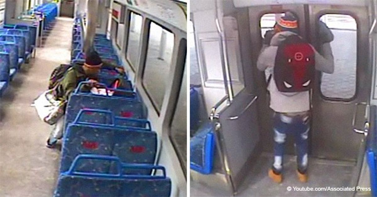 Viral video shows dad leaving his baby on a train to smoke a cigarette ...