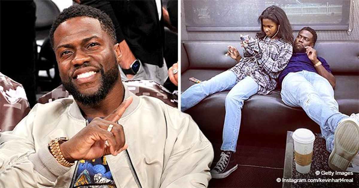 Kevin Hart Lounges with His Growing Daughter Heaven – See the Sweet ...