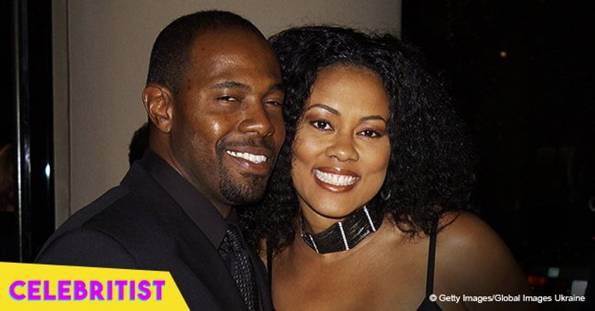 Lela Rochon stuns in bejeweled white gown in throwback pic from her wedding