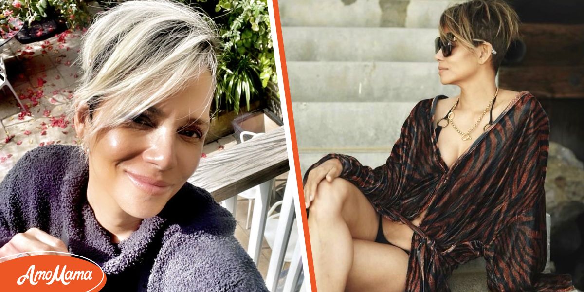 Halle Berry Poses in Black Bikini & Fans Agree That She Is 'On Fire'