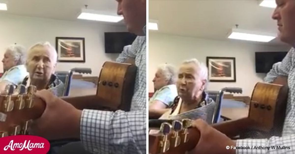 Old lady shows off her powerful voice and her singing quickly goes viral