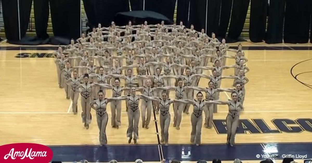 Dancers arrange in a large circle. When the beat starts, their legs ...