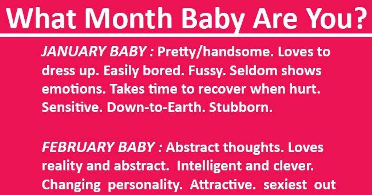 Your birth month could say a lot about your personality, and it's time ...