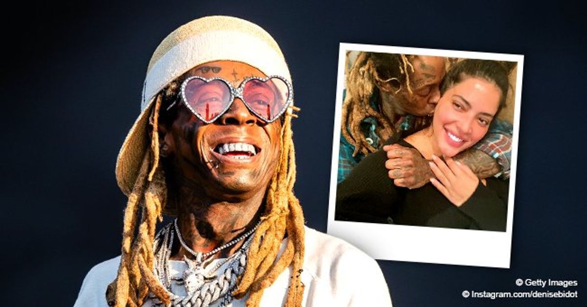 Lil Wayne Kisses Plus-Size Model Girlfriend Denise Bidot in an Adorable ...