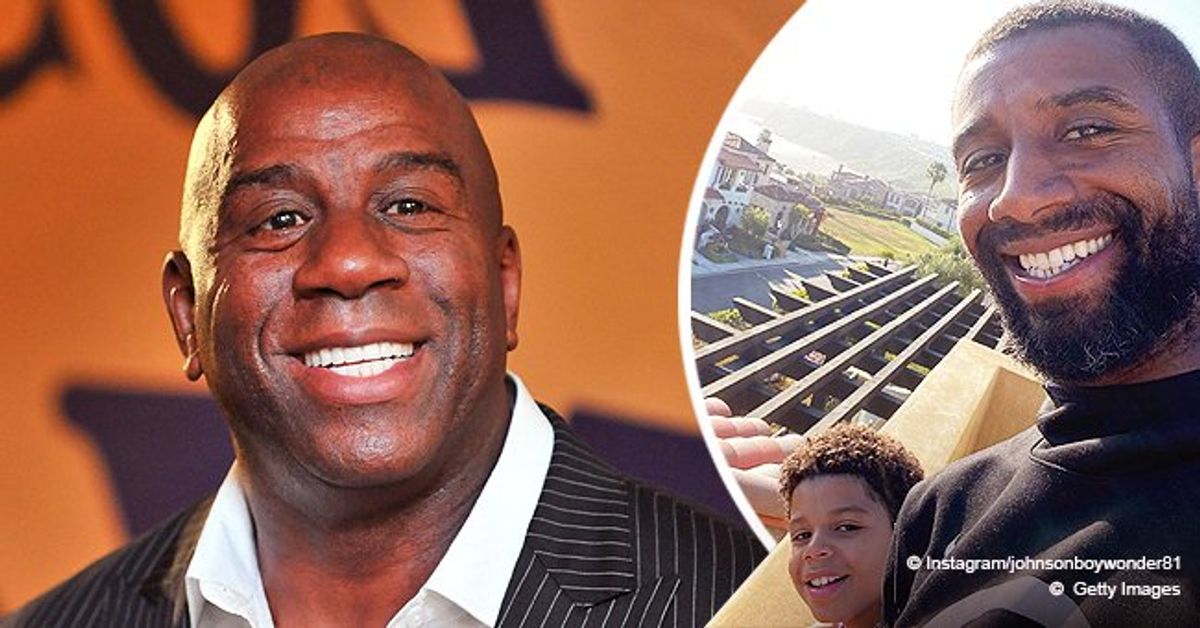 Magic Johnson's Son Andre and Grandson Avery Watch Sun Set on the Roof in Beautiful Photos