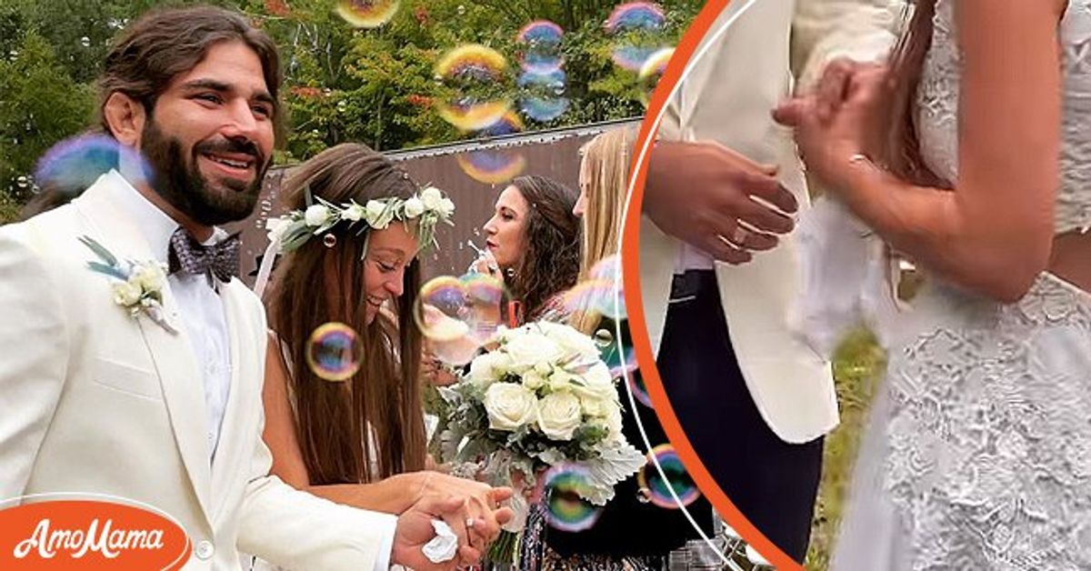 Bride Marries Blind Groom Wearing a Tactile Dress So He Can Feel How ...