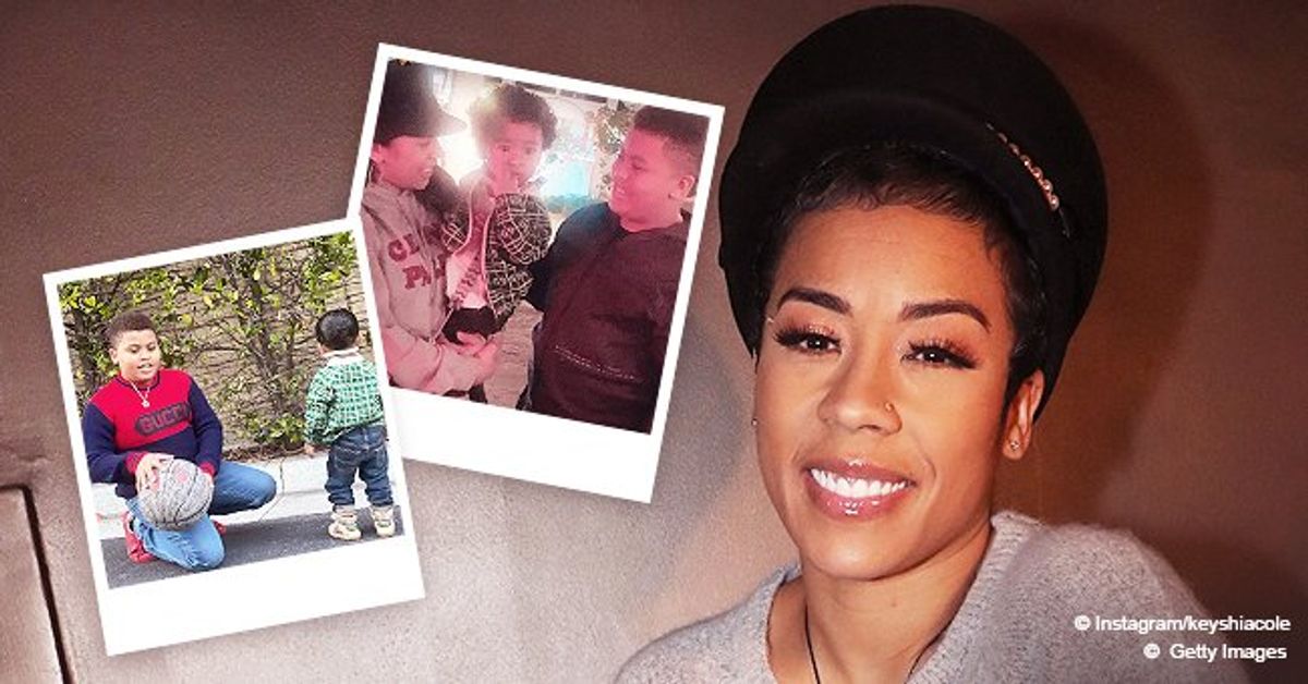 Keyshia Cole Poses with Her Sons Daniel & Tobias Dressed in Gucci ...