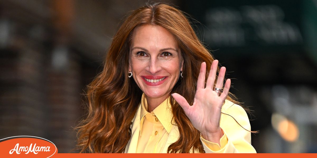 Julia Roberts in Gray Power Suit Stuns with Copper Hair ‘Tinged with ...