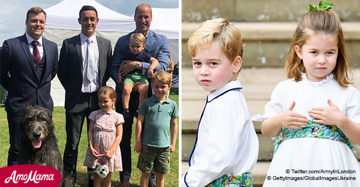 Previously Unseen Photo of Prince William Posing with George, Charlotte ...