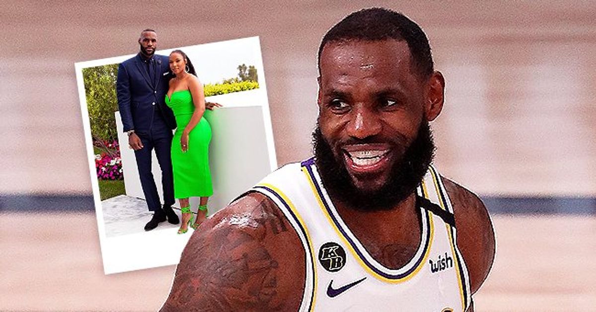 LeBron James' Wife's $810 Green Dress Embraces Her Curves & Reveals ...