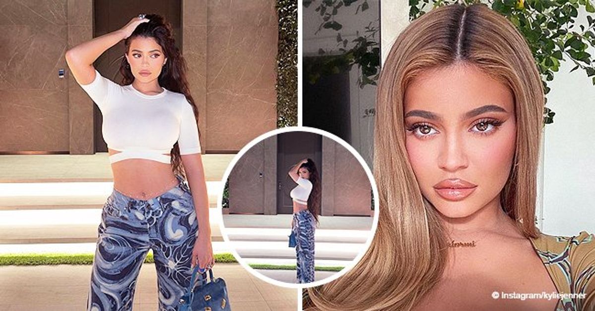 Kylie Jenner Displays Her Toned Abs Rocking a Belly Chain with a White ...