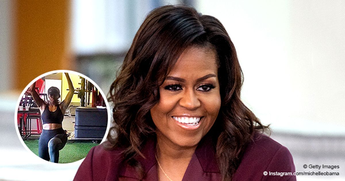 Michelle Obama Shows off Her Toned Abs in New Inspirational Workout ...