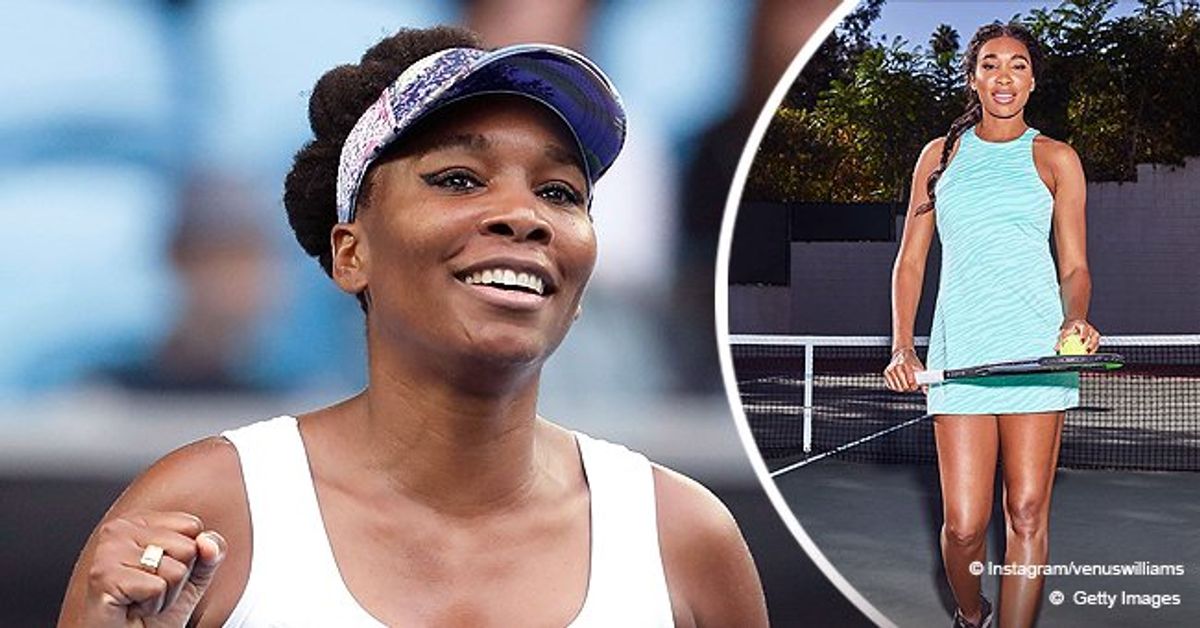 Venus Williams Sets Hearts Racing Showing Her Long Legs in a Turquoise ...