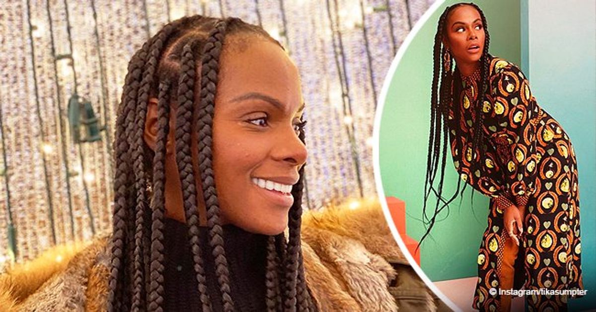 Tika Sumpter from 'Mixed-ish' Strikes a Pose in Long Printed Top & Her ...