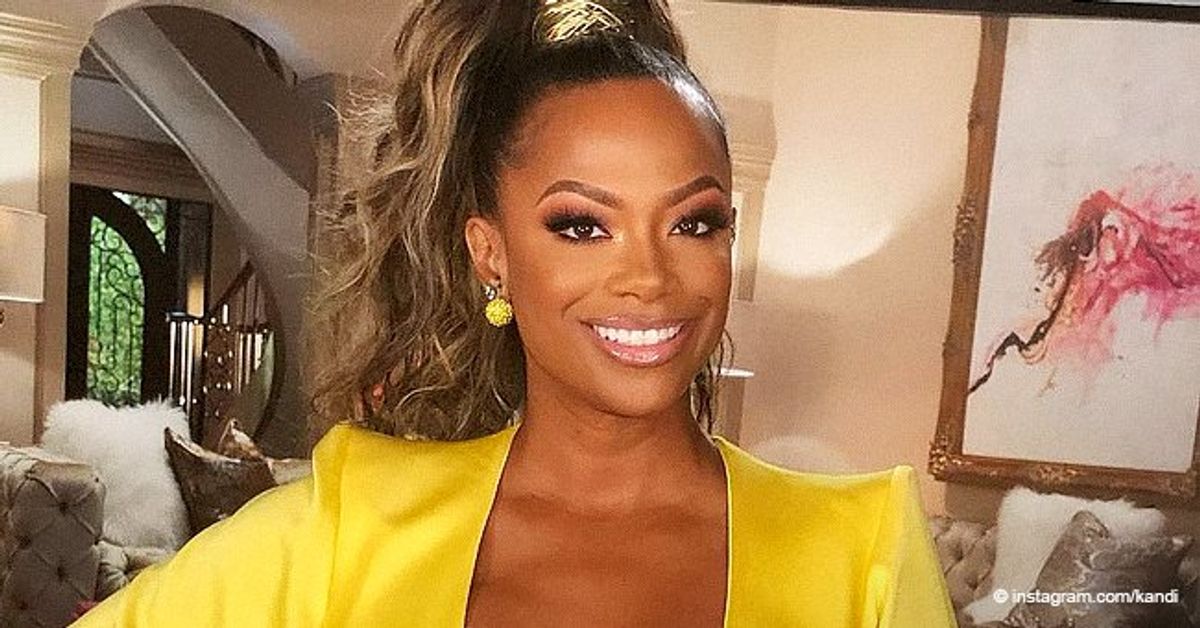 RHOA's Kandi Burruss Turns the Heat up Posing in Tight Snake-Print ...