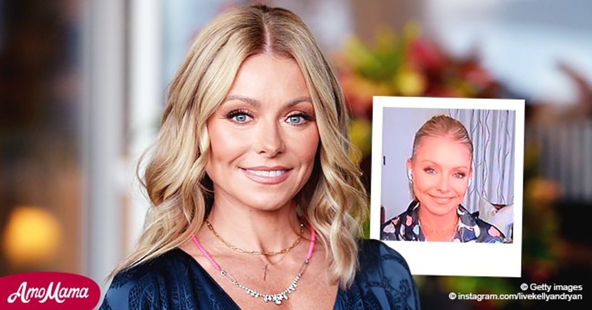 Kelly Ripa Flaunts Rare Ponytail Saying She Desperately Needs a Haircut