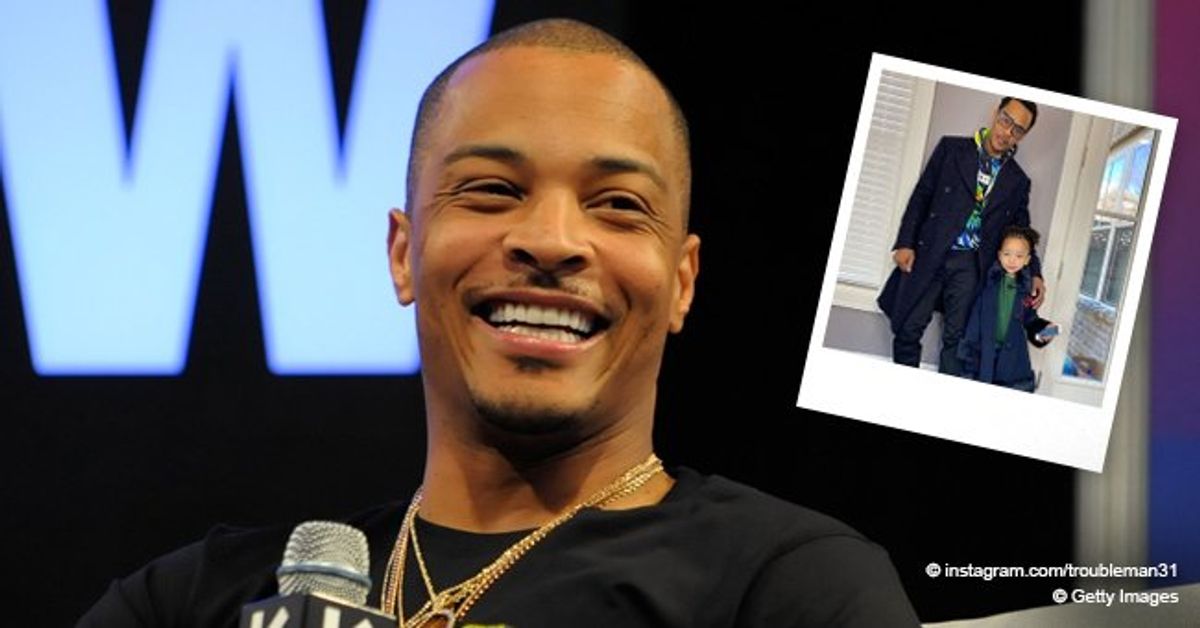 Rapper TI Poses with Youngest Daughter in Cute Navy Coat and Tells ...