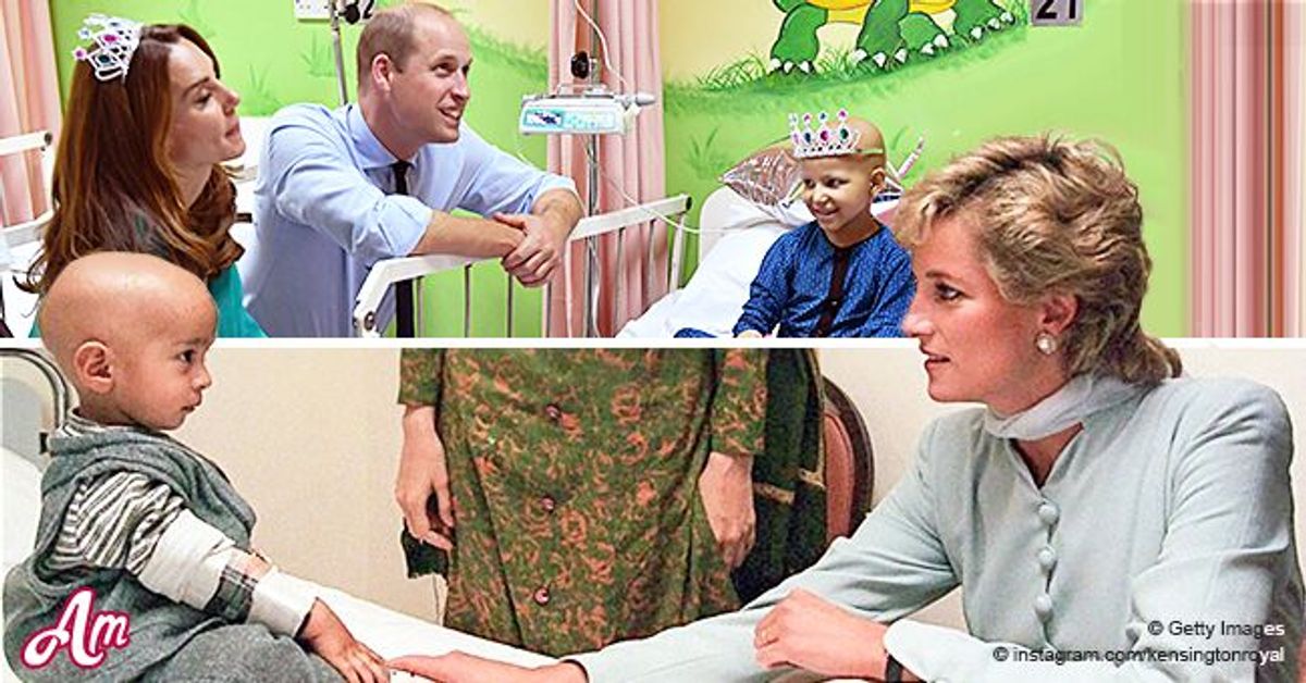 Kate & William Pay Tribute to Princess Diana as They Visit Child Cancer ...
