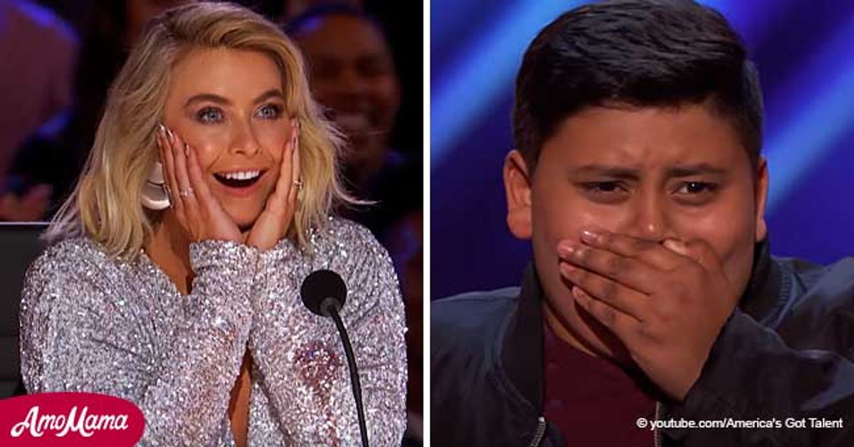 Luke Islam, 12, Gets the Golden Buzzer from Julianne Hough for His ...