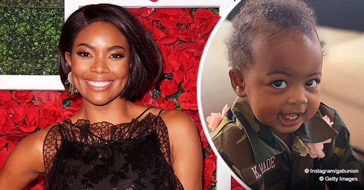 Gabrielle Union's Daughter Kaavia Shows off Her 4 Lower Teeth as She ...