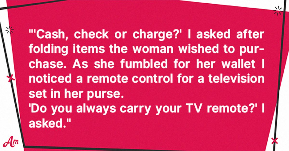 Daily Joke: Woman Explains Why Had a TV Remote in Her Purse
