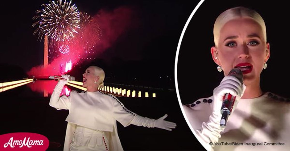 Katy Perry Wows in a White Gown Closing Inauguration With a Stunning ...
