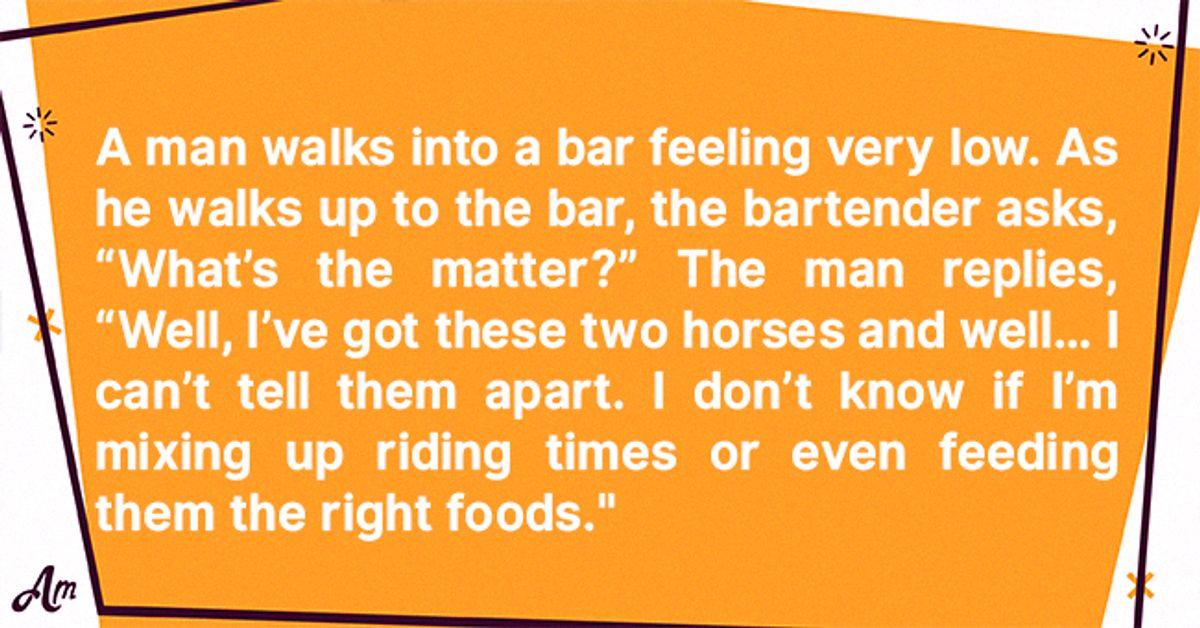 Daily Joke: A Man Walks into a Bar Feeling Very Low
