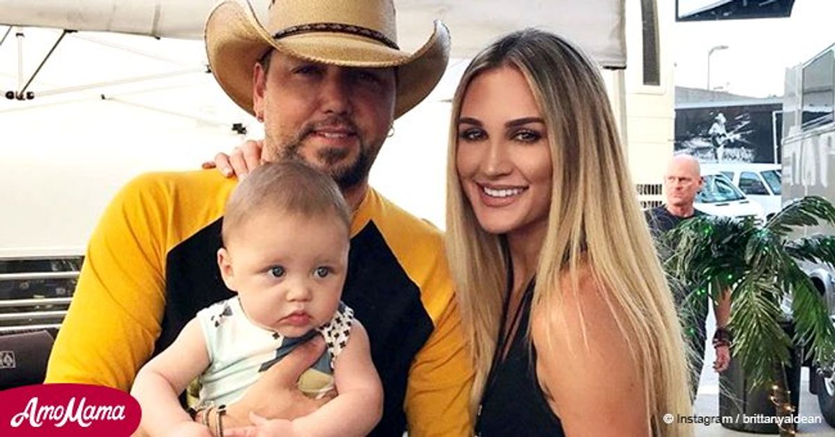 Jason Aldean’s baby son can't stop laughing while playing with dad