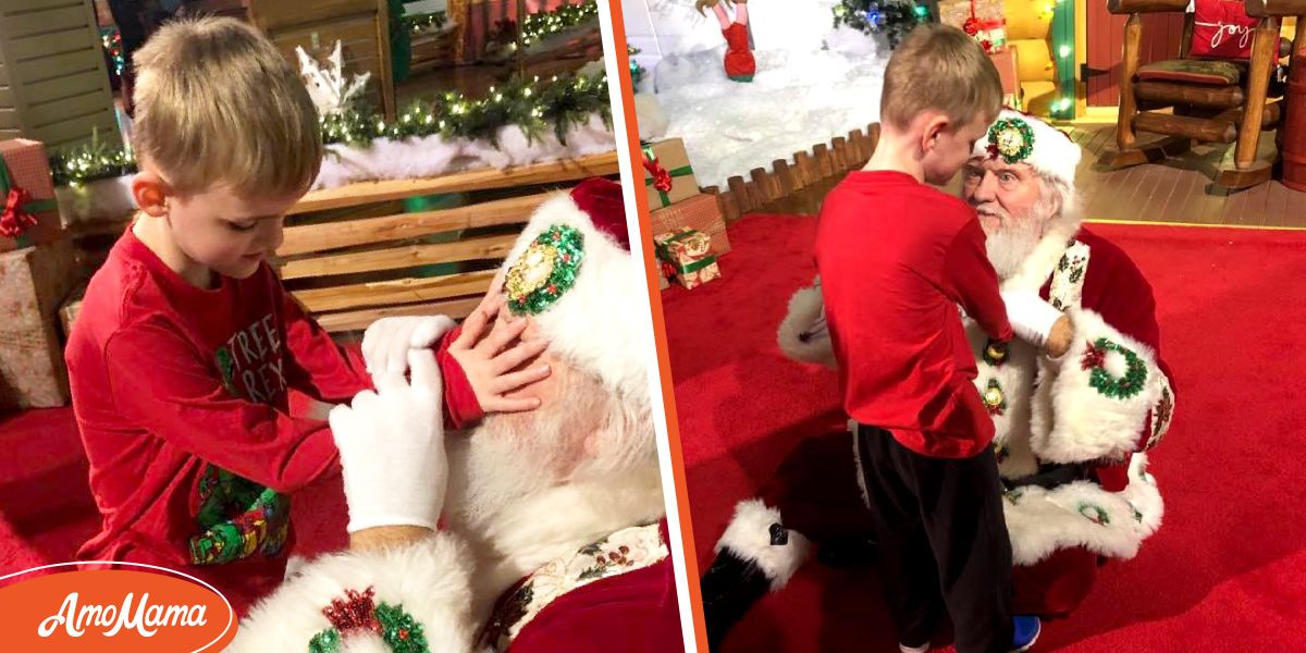 'Best Santa Ever' Gets Down on Floor So Blind Boy Can 'See' Him through ...
