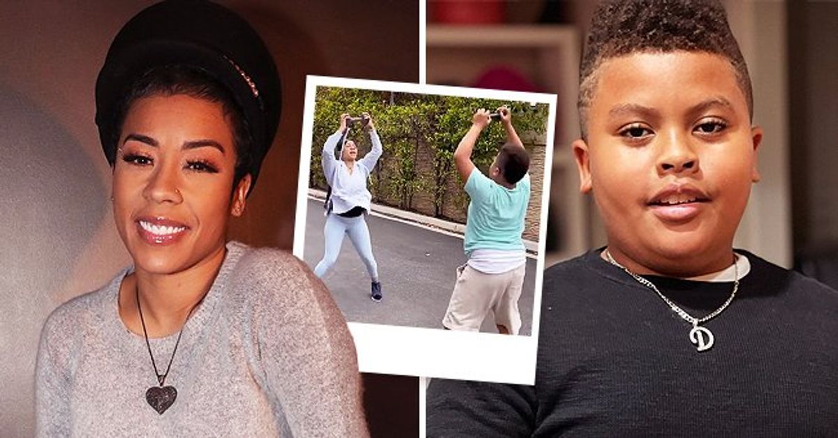 Keyshia Cole Shows off Her Joint Workout with Son Daniel Gibson Jr ...
