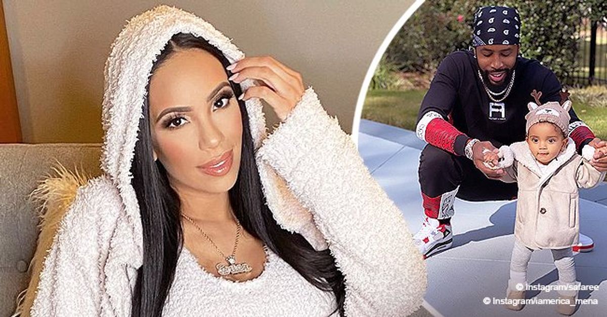Safaree Samuels Helps Daughter Safire Keep Her Balance as She Walks ...