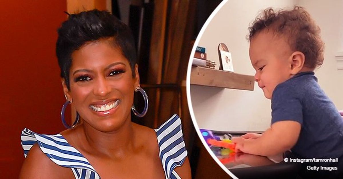 Tamron Hall of NBC Shares New Video of 11-Month-Old Son Moses Throwing ...
