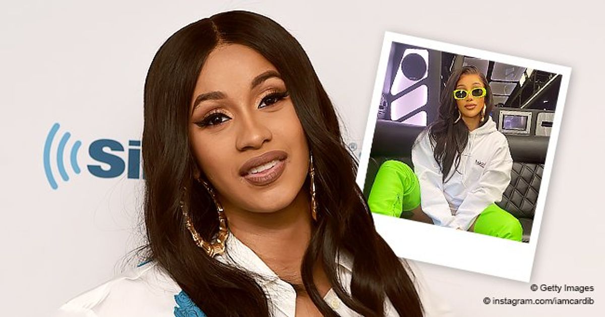 Cardi B Stuns in Neon Green Thigh-High Boots and Matching Sunglasses ...