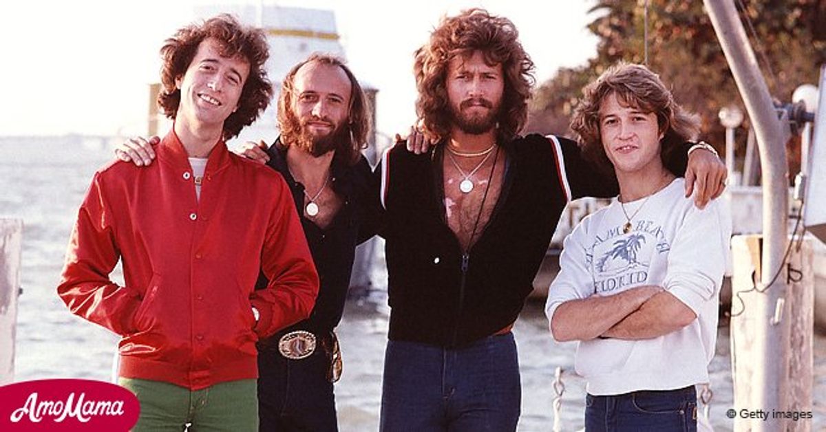 Barry Gibb and Other Members of Pop Group 'Bee Gees' after Worldwide Fame