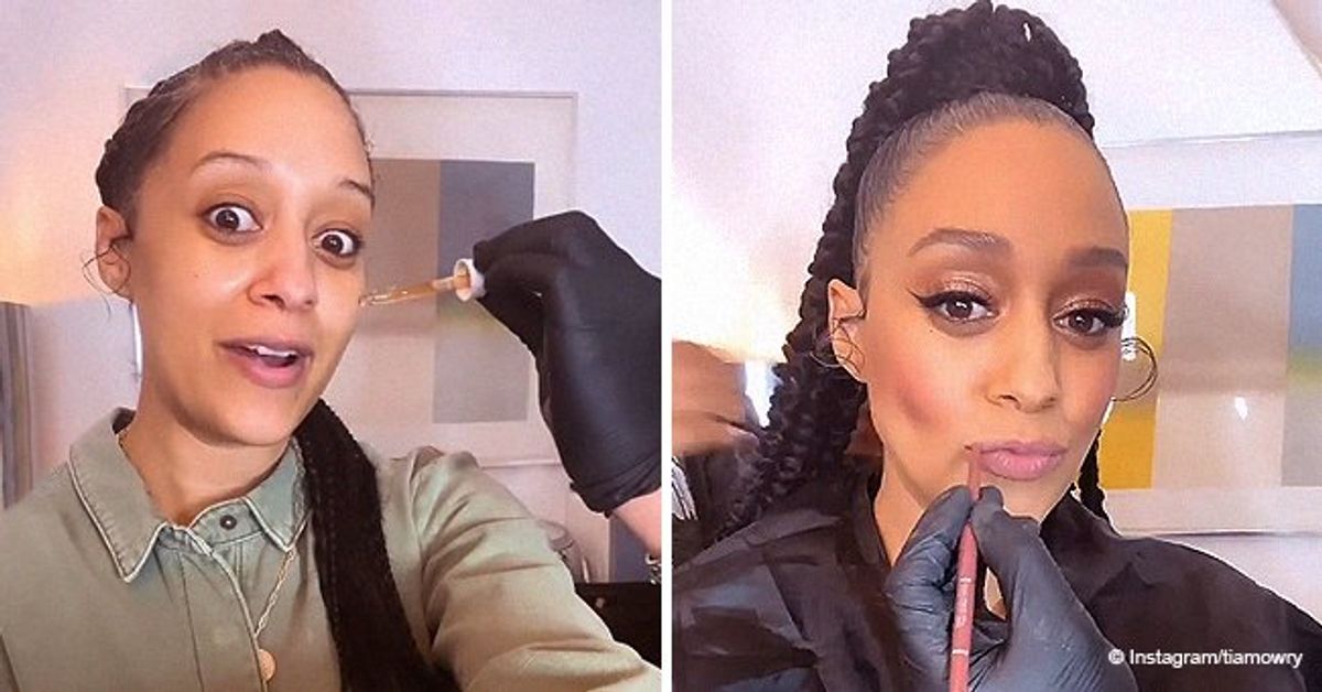 'Sister, Sister' Star Tia Mowry Shows Glam Team Doing Her Hair & Makeup ...