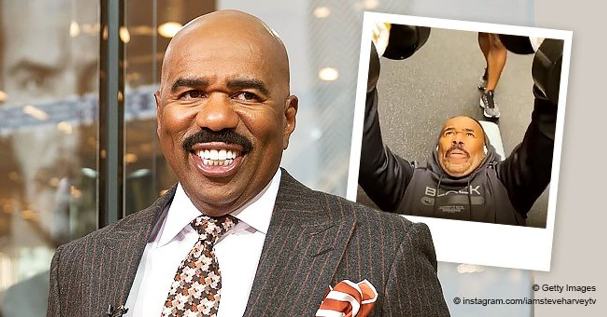 Fans Praise Steve Harvey as He Defies His Age Lifting Heavy Weights in ...