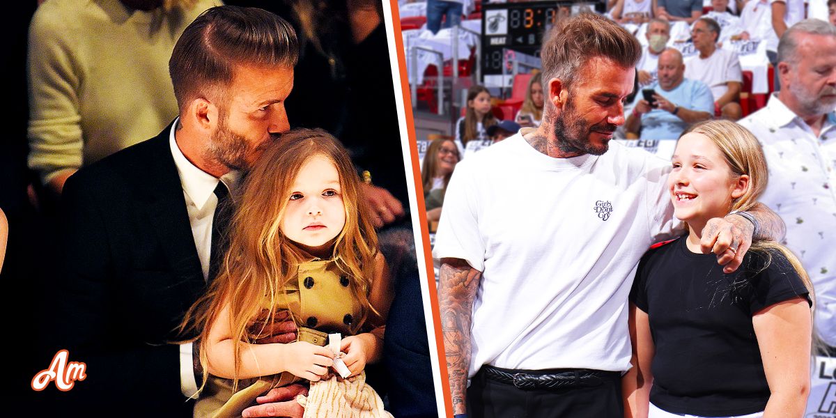 David Beckham Sparks Controversy among Fans by Kissing His Daughter on ...