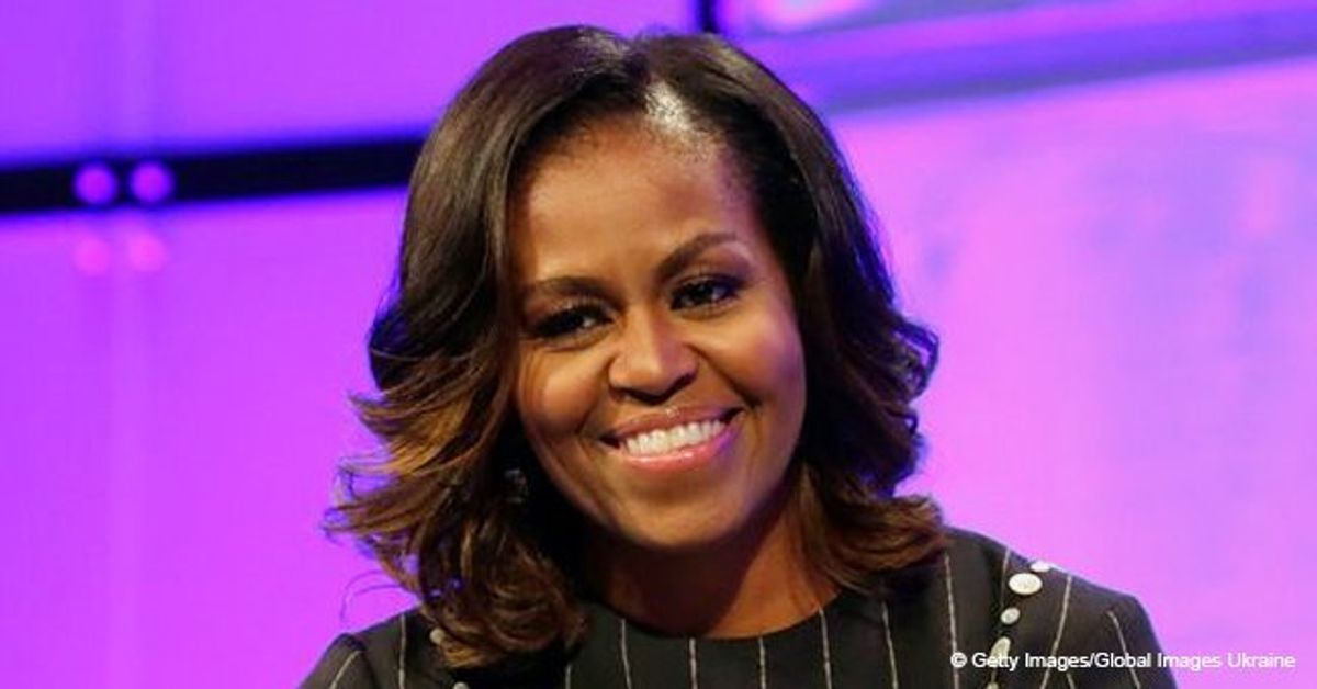 Michelle Obama is a lovely pop of color in vibrant dress that perfectly ...