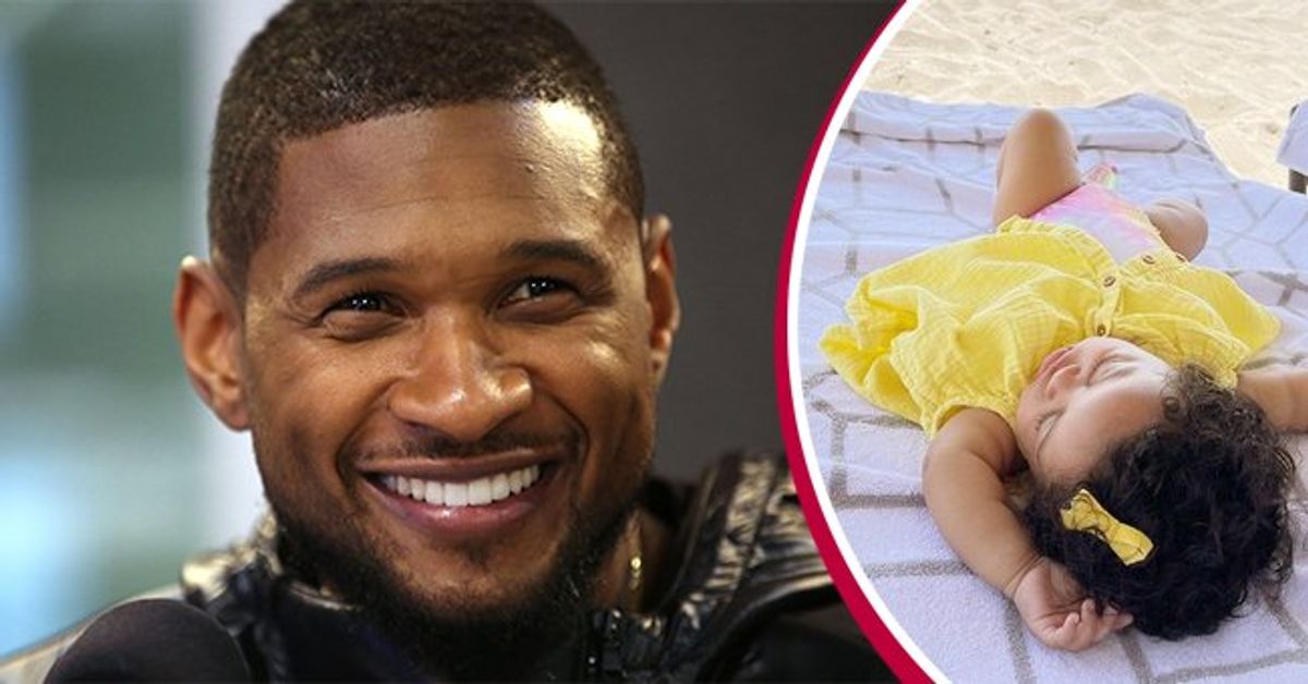 Fans Claim Usher’s Baby Daughter Stole His Whole Face as She Shows off ...