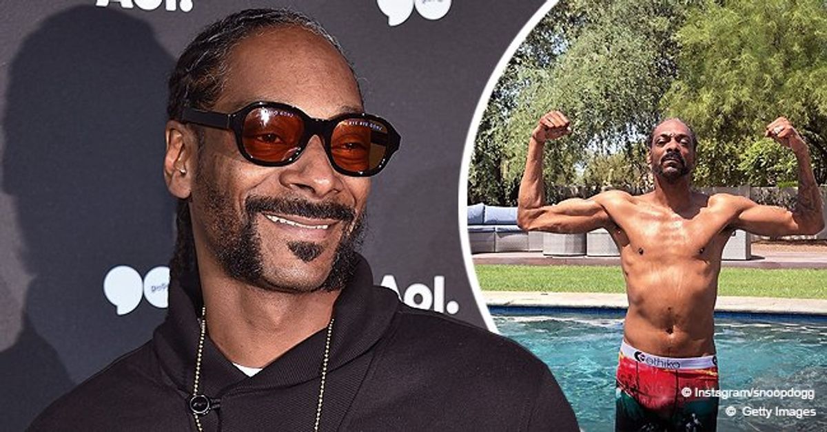 Snoop Dogg, 48, Shows off His Flexed Muscles as She Goes Shirtless in Pool