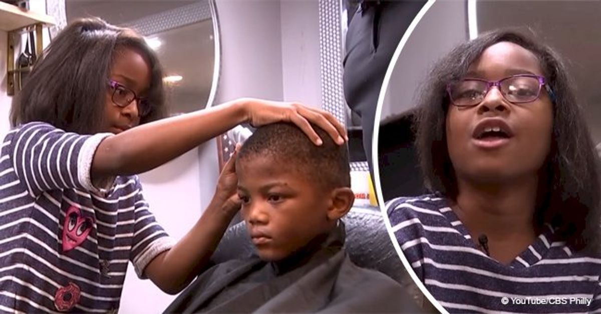 8-year-old girl becomes certified barber & gives free haircuts to kids ...