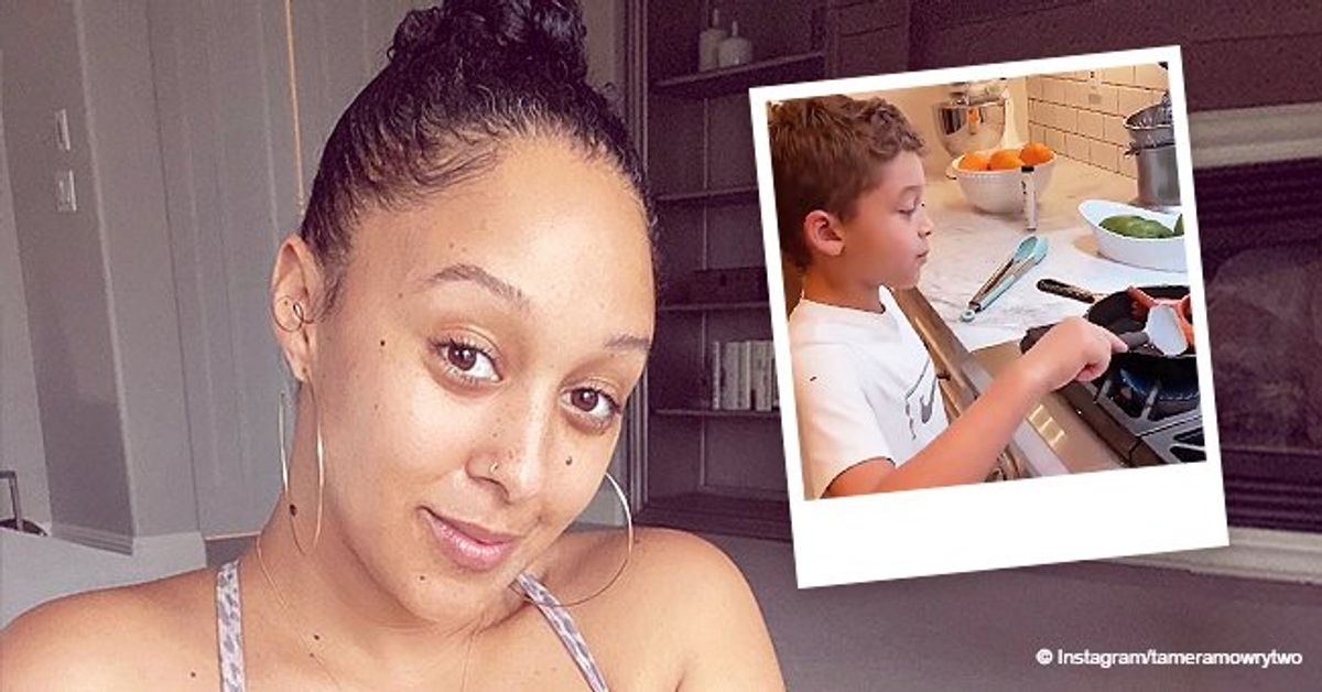 Tamera Mowry's Son Aden Proves Cooking Skills Run in the Family as He ...