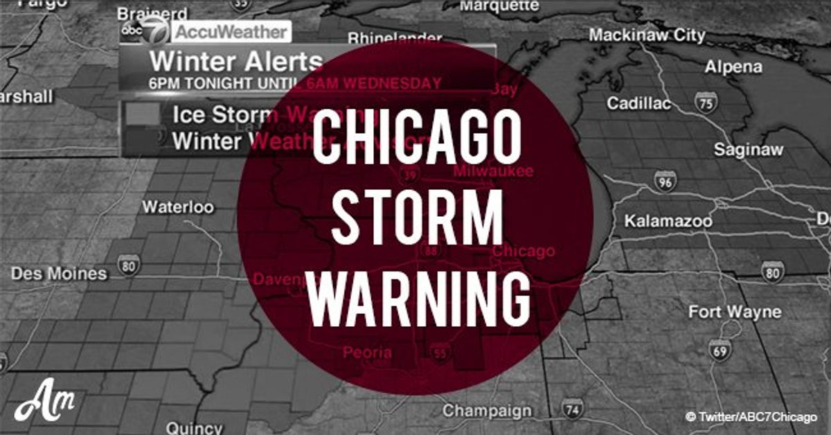 Chicago storm warning: weather conditions deteriorate as ice and ...