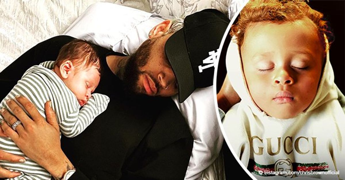 Chris Brown Shares a Sweet Photo of His Adorable Son Aeko Sleeping in a ...