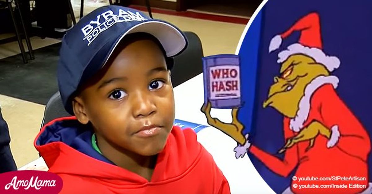 Adorable Little Boy Calls Police to Stop the Grinch from Stealing Christmas