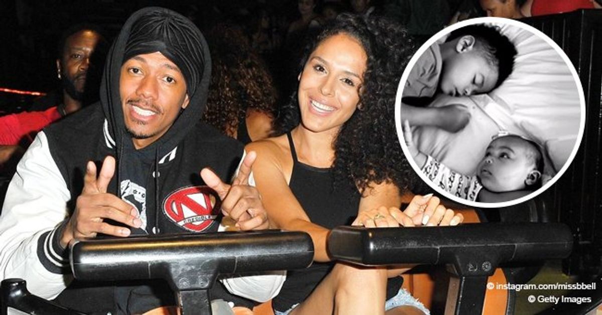 Brittany Bell & Nick Cannon's Son Golden & Daughter Powerful Lie in Bed ...