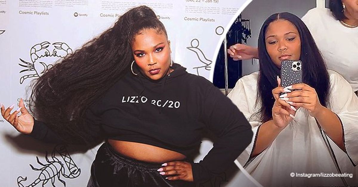 Lizzo Takes a Break from Wigs and Shows off Her Long Natural Hair