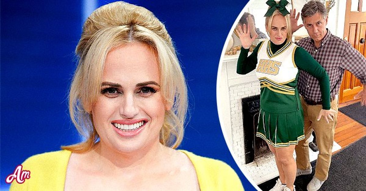 Rebel Wilson Dons a Green and White Cheerleading Uniform As She Bust ...