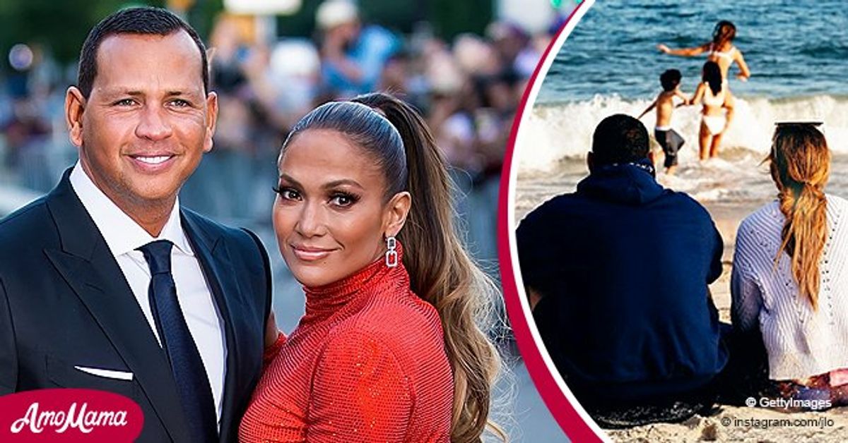 Jennifer Lopez Shares Cute Beach Photo with A-Rod and Their Kids